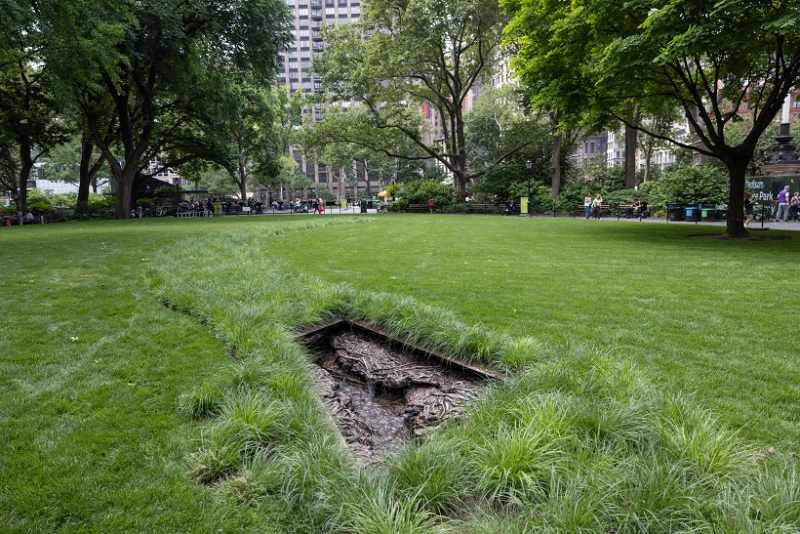 "Landscape and Memory" Reflection Board — Madison Square Park Conservancy