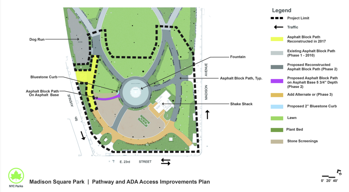 Pathway Construction Update — Madison Square Park Conservancy